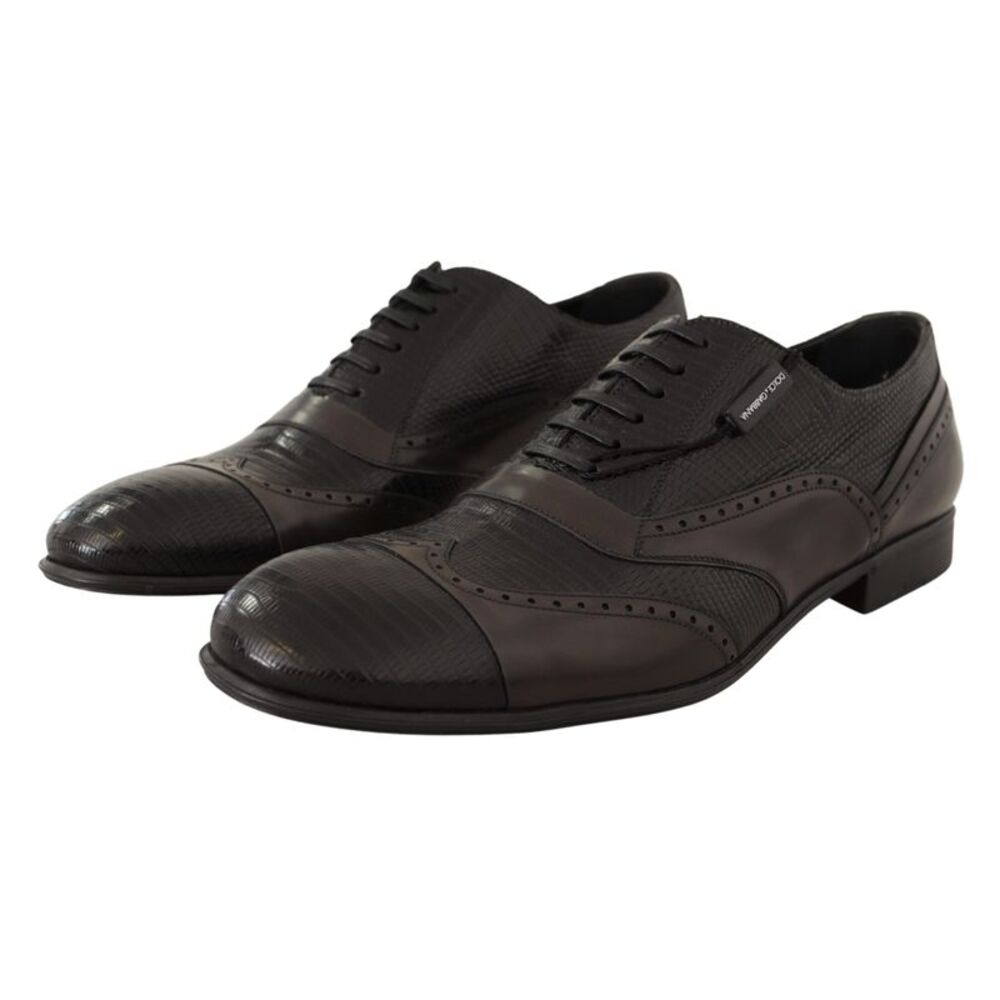 Dolce & Gabbana | Shoes | Dolce Gabbana Brown Lizard Skin Leather ...